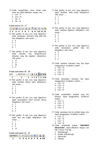 Latihan Soal TIK Kelas VIII Semester II | DOCX