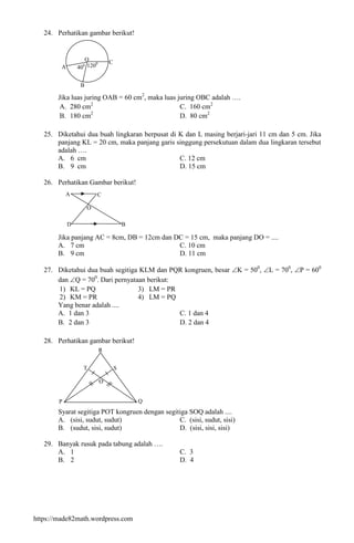 Latihan ujian-nasional-smp-2013-2014 | PDF