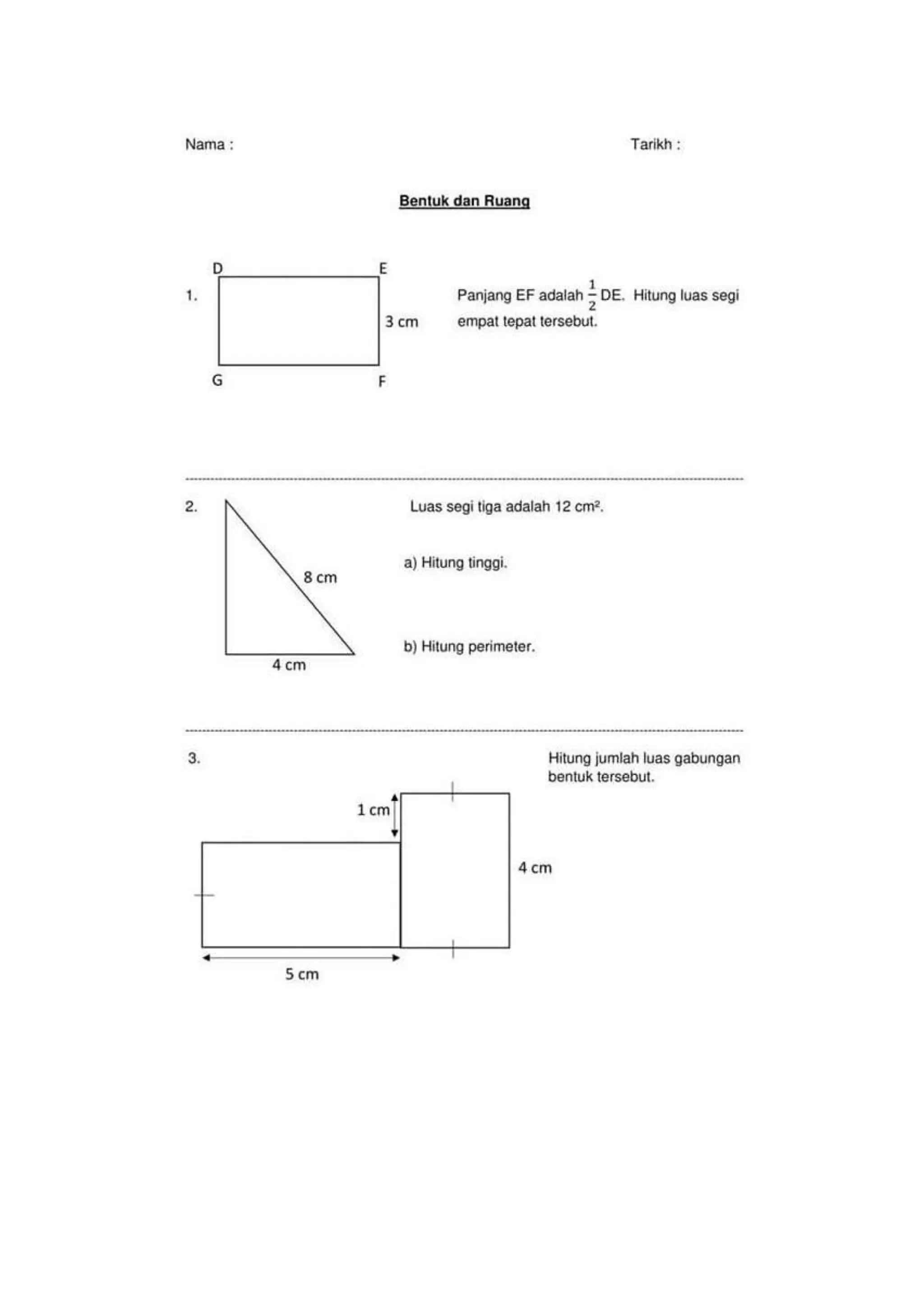 Latihan Matematik Ting 4 Pendidikan Khas | DOC
