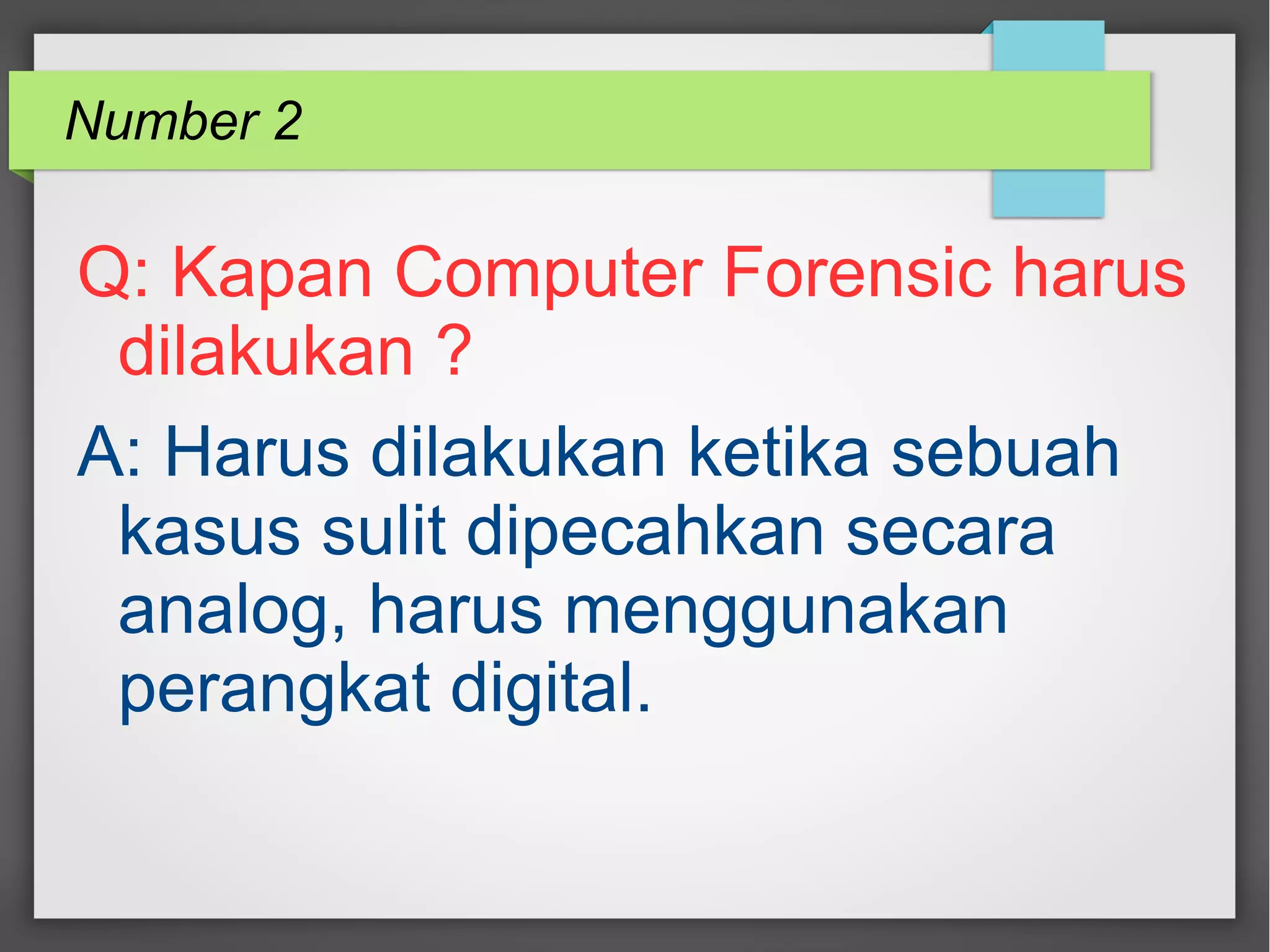 Latihan 1 computer forensic | PPT