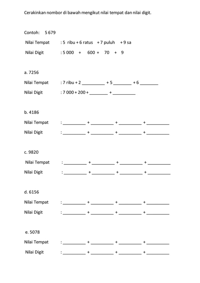 Latihan 2 Matematik Ting 1 Pendidikan Khas | PDF