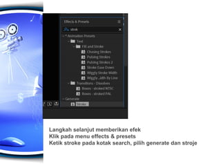 Latihan 2 Membuat Animasi Teks Menulis Baru.ppt