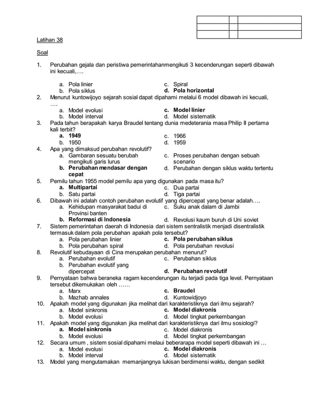 SRI SUWANTI - MIP - Latihan 38 | PDF