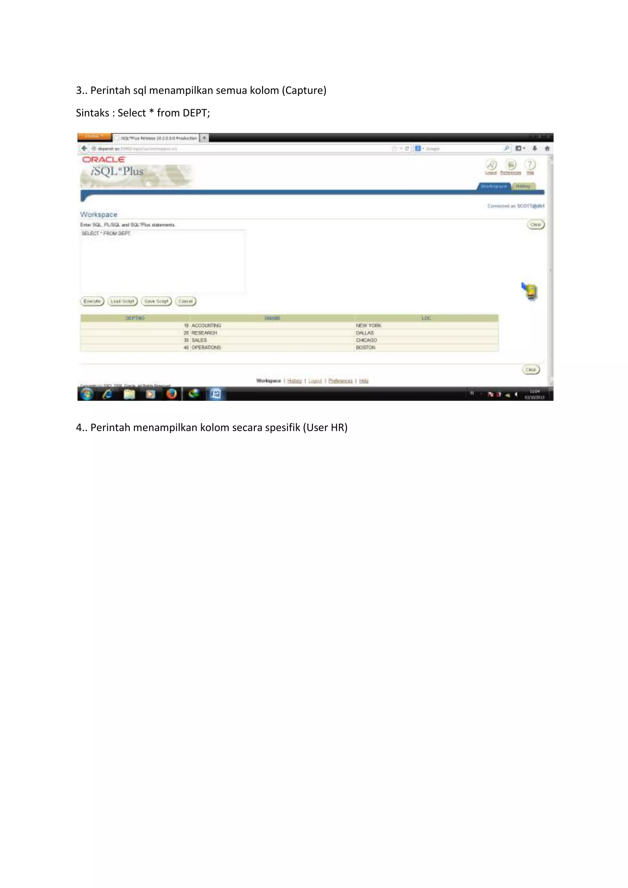 Latihan administrasi basis data | DOCX