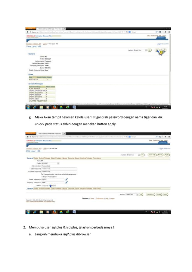 Latihan administrasi basis data | PDF