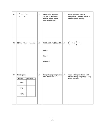 Latihan asas matematik | DOC