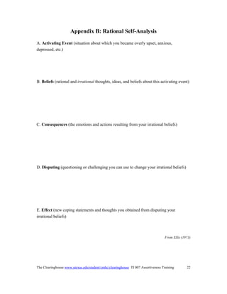 Latihan asertif 2 | PDF