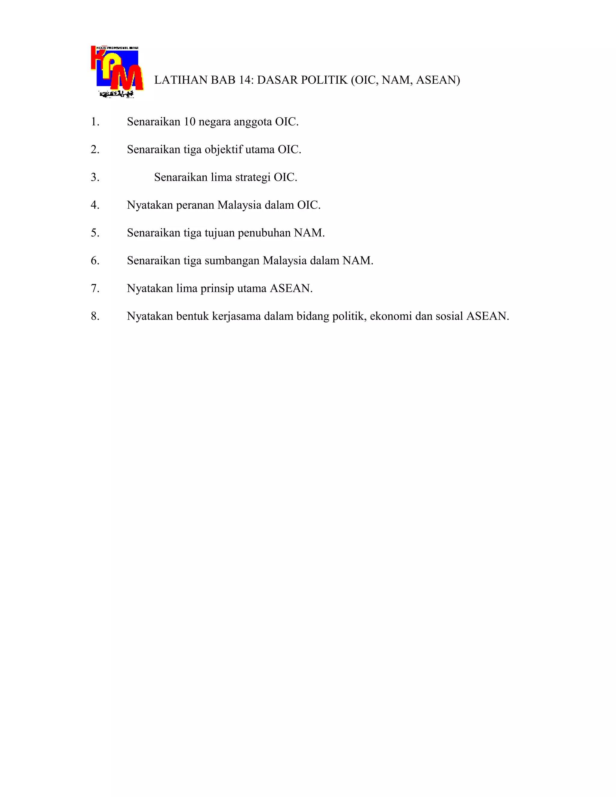 Latihan bab 14 | DOC