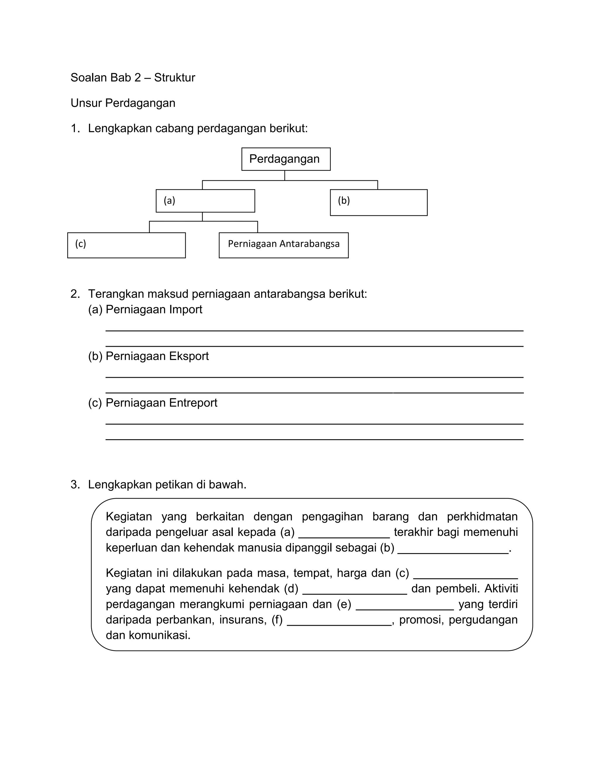Latihan bab 2 struktur | DOCX