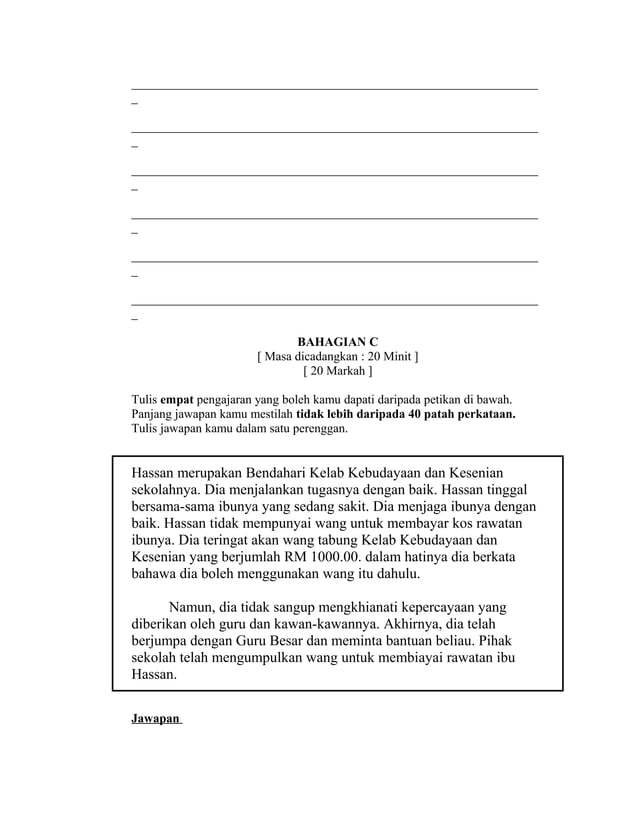 Latihan bahagian c | DOC