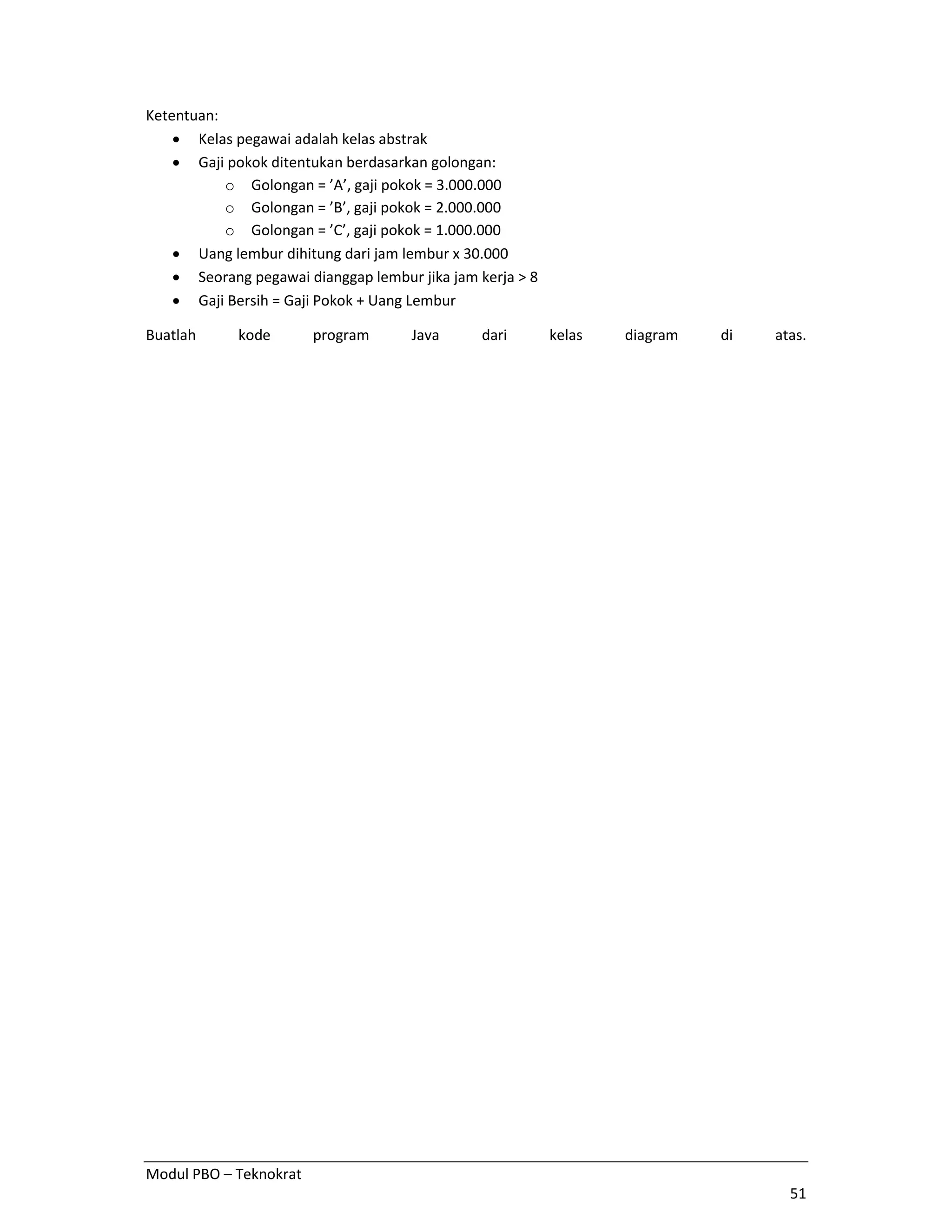 Latihan chapter 5 modul-pratikum pbo fix-pages | PDF