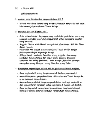 Soalan Kbat Sejarah Tingkatan 3 Bab 5 Soalan Kbat Sejarah Tingkatan 5