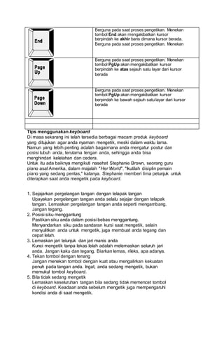 Latihan dasar mengetik 10 jari dan mengetik buta | DOCX
