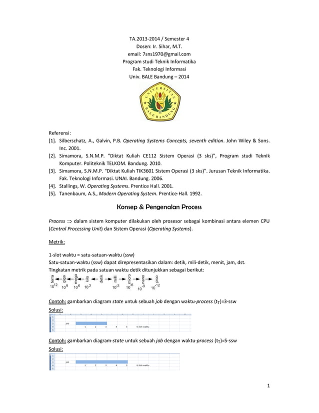 Konsep Process dalam Sistem Komputer | PDF