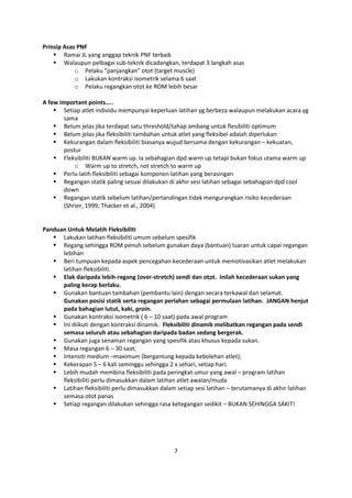 Latihan fleksibiliti | PDF