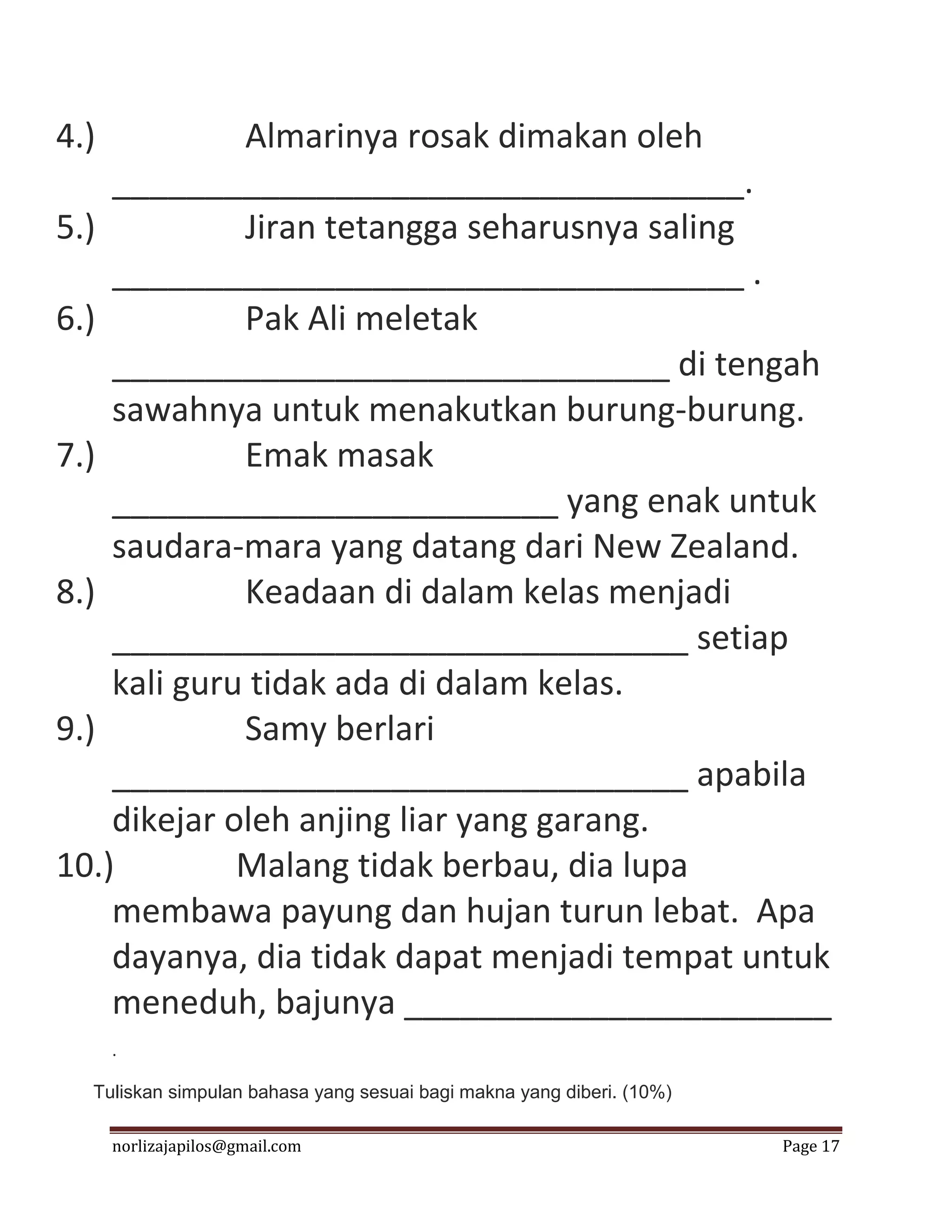 Latihan hari ini | PDF