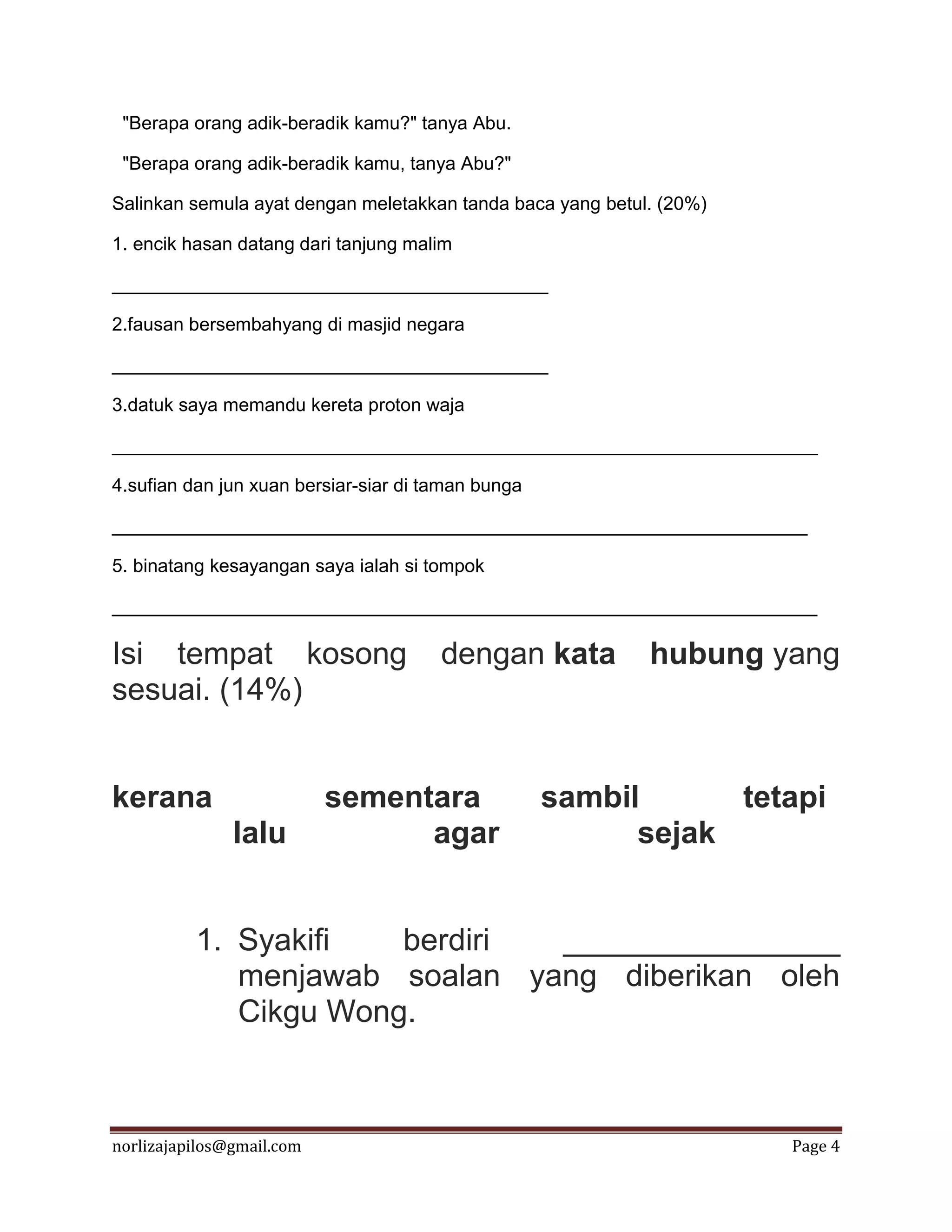 Latihan hari ini | PDF