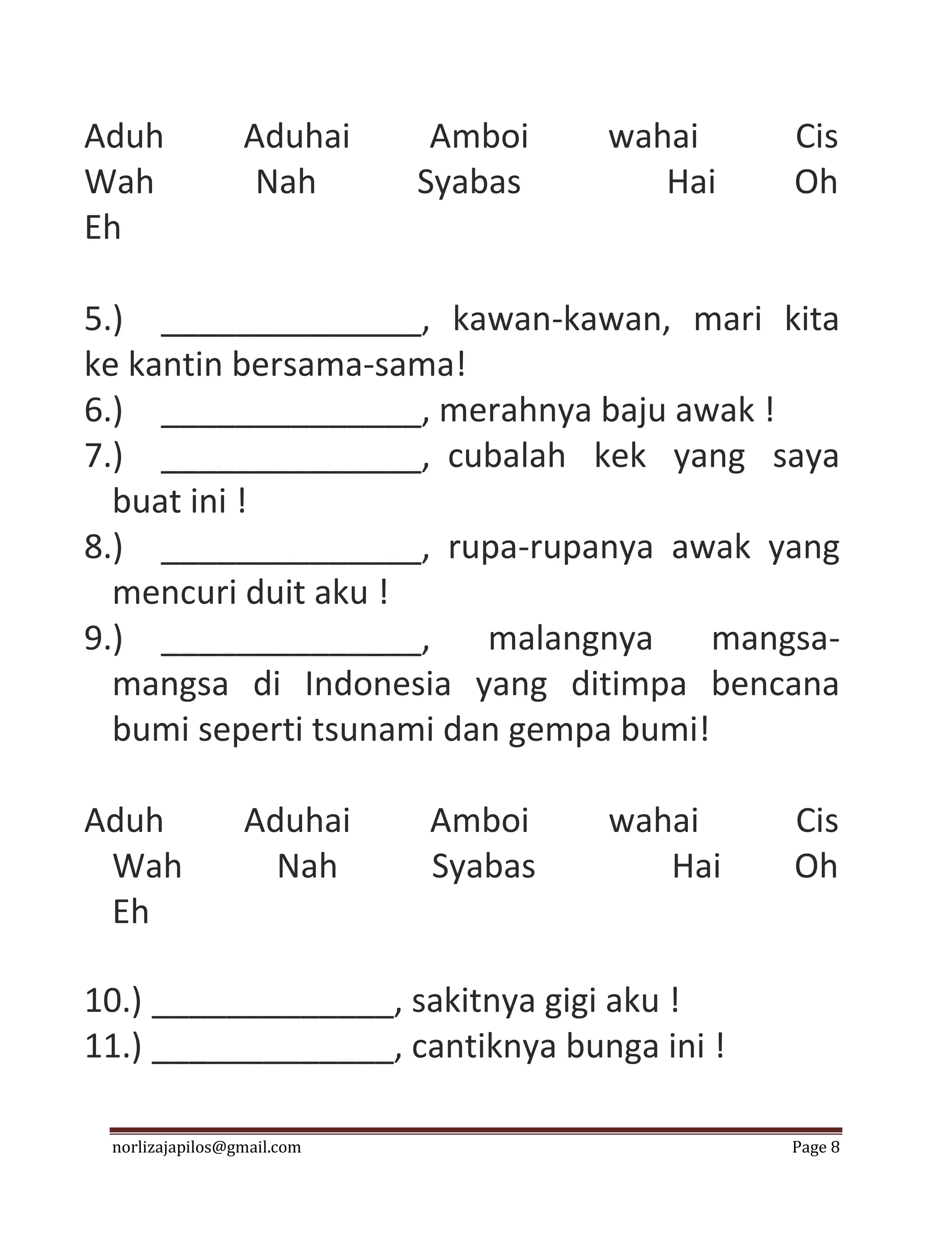 Latihan hari ini | PDF