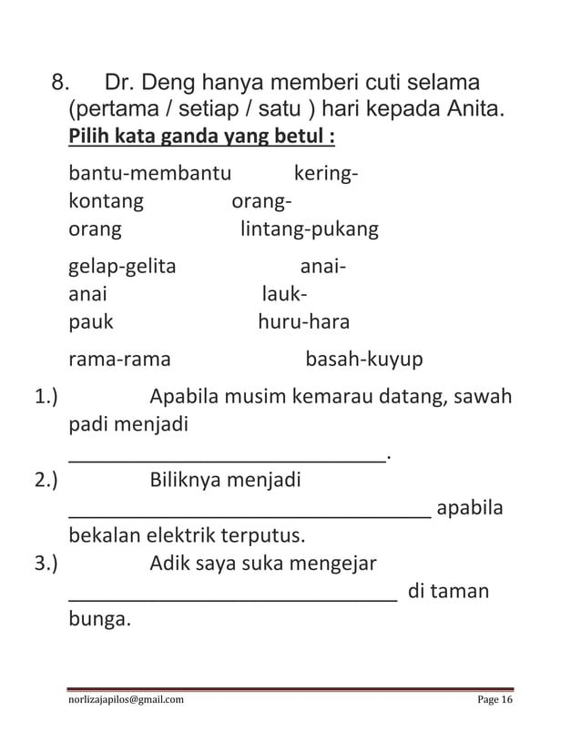 Latihan hari ini | PDF