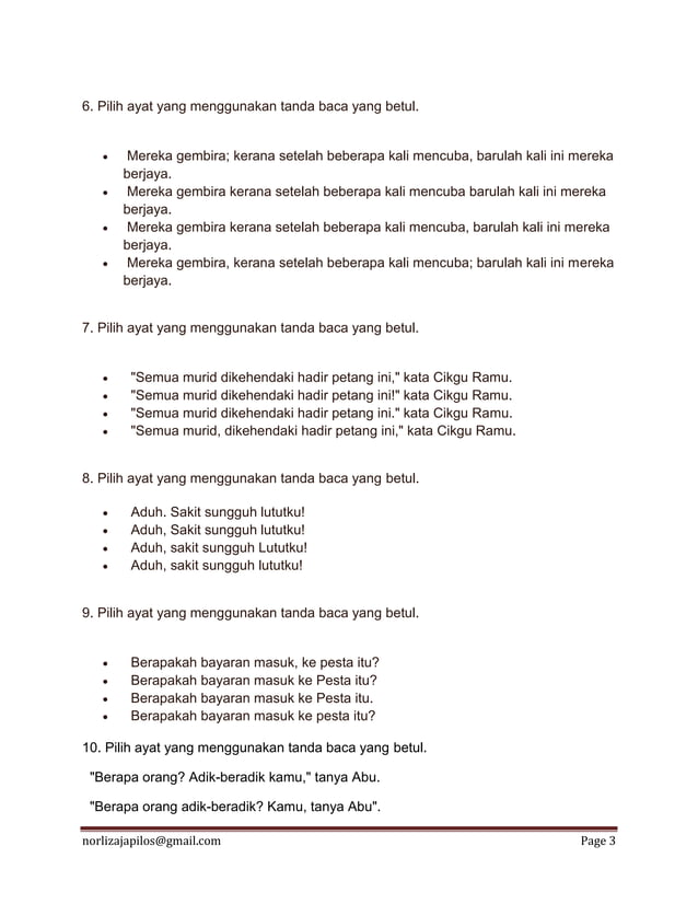 Latihan hari ini | PDF