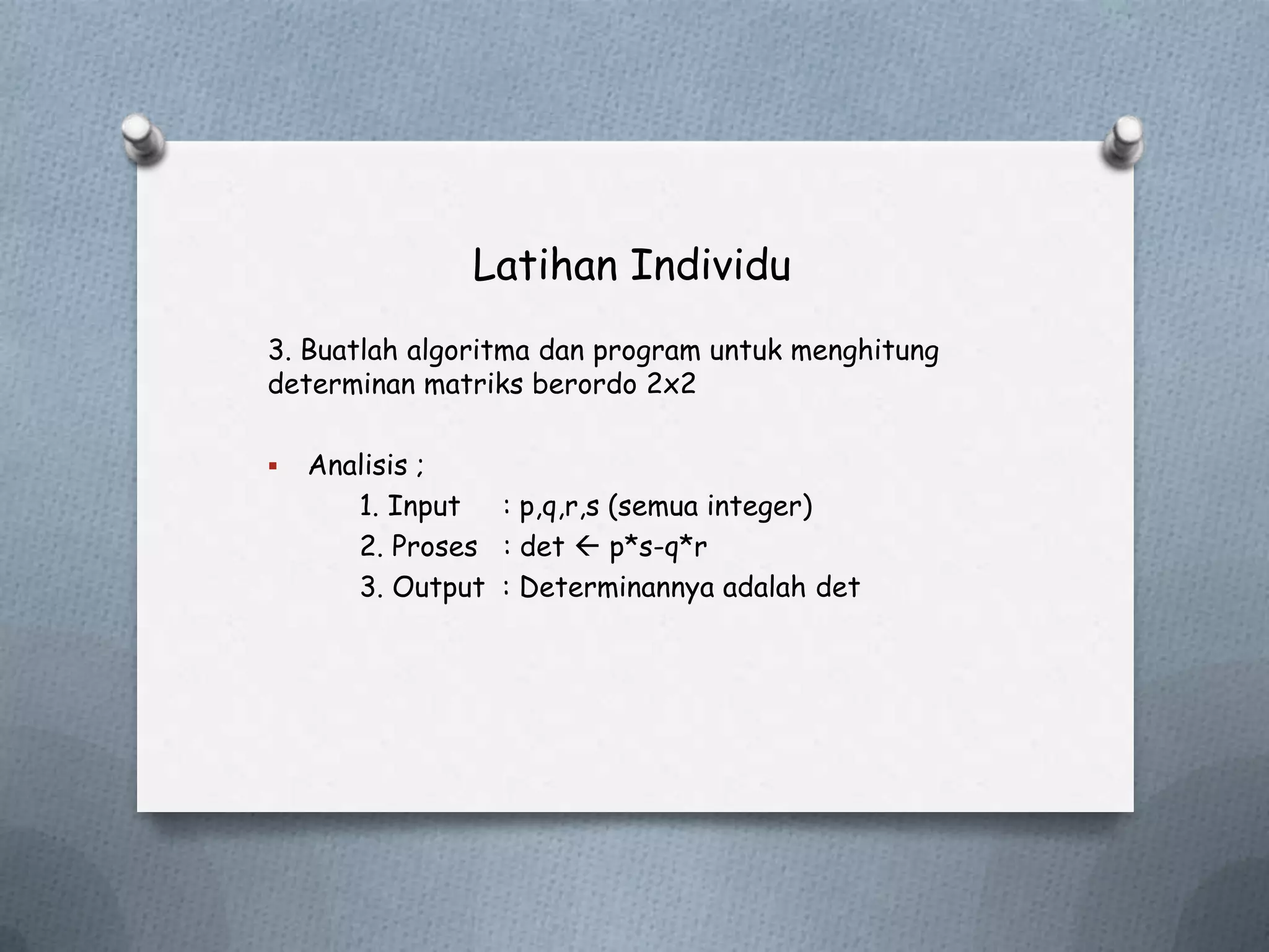 Latihan individu | PPT