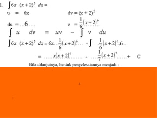 Integral Parsial | PPT