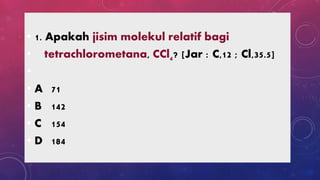 Latihan jisim relatif | PDF