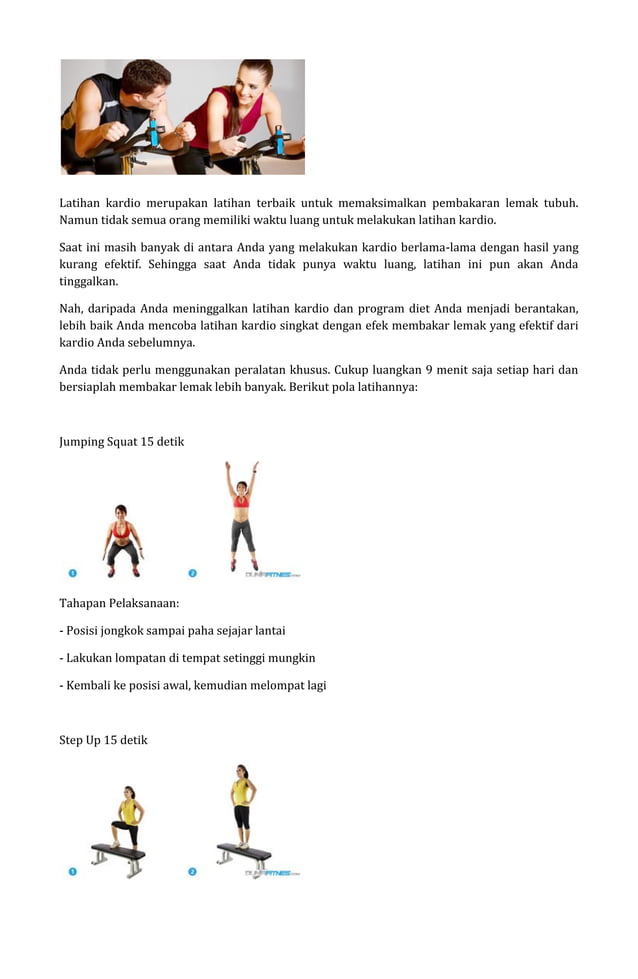 Latihan kardio | PDF