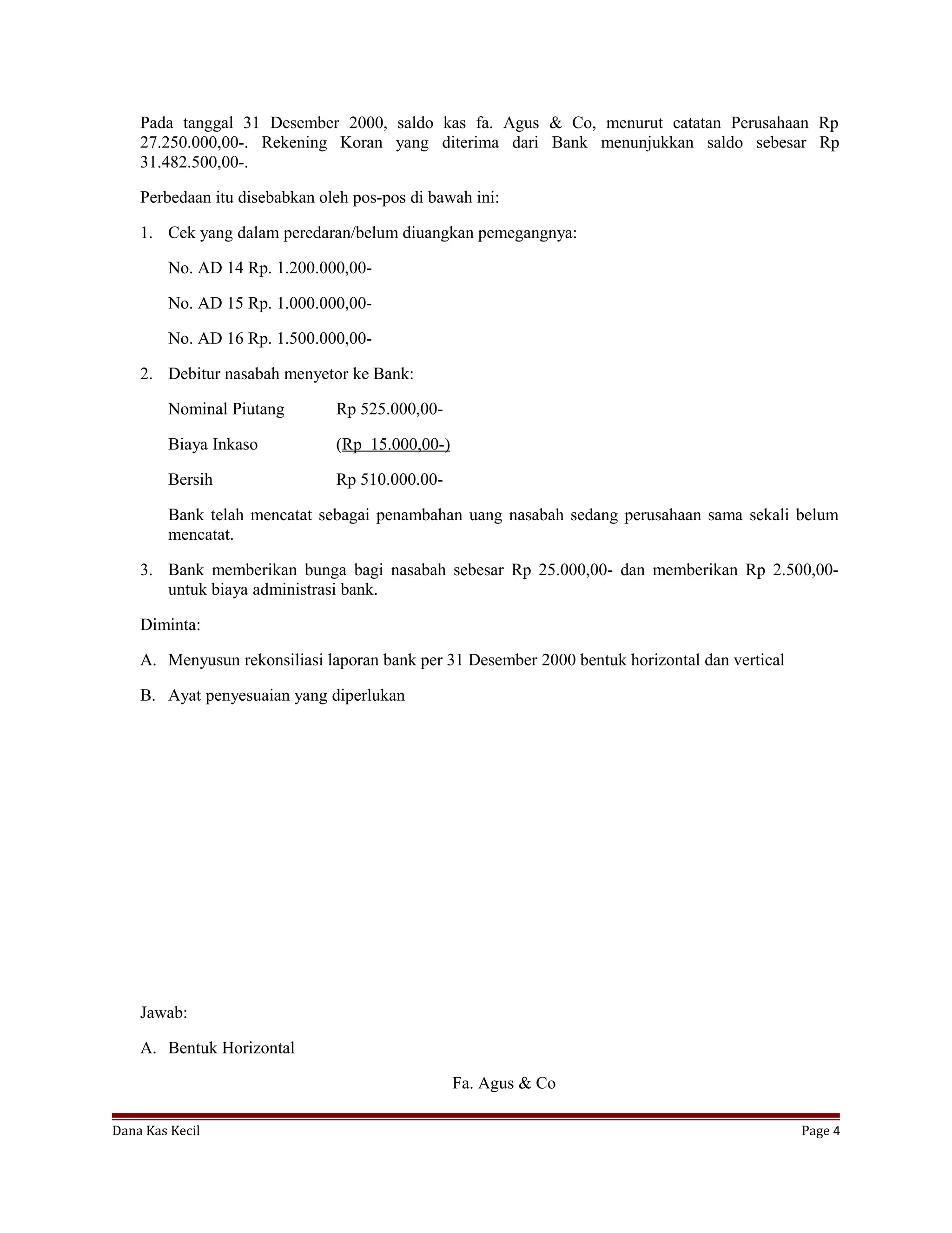 Latihan kas kecil | DOC