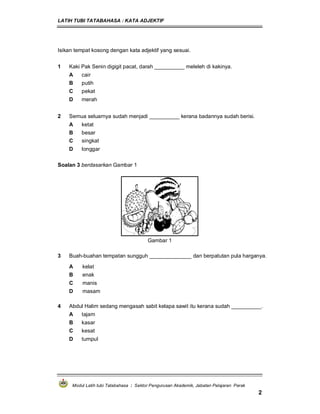 Latihan kata adjektif | PDF