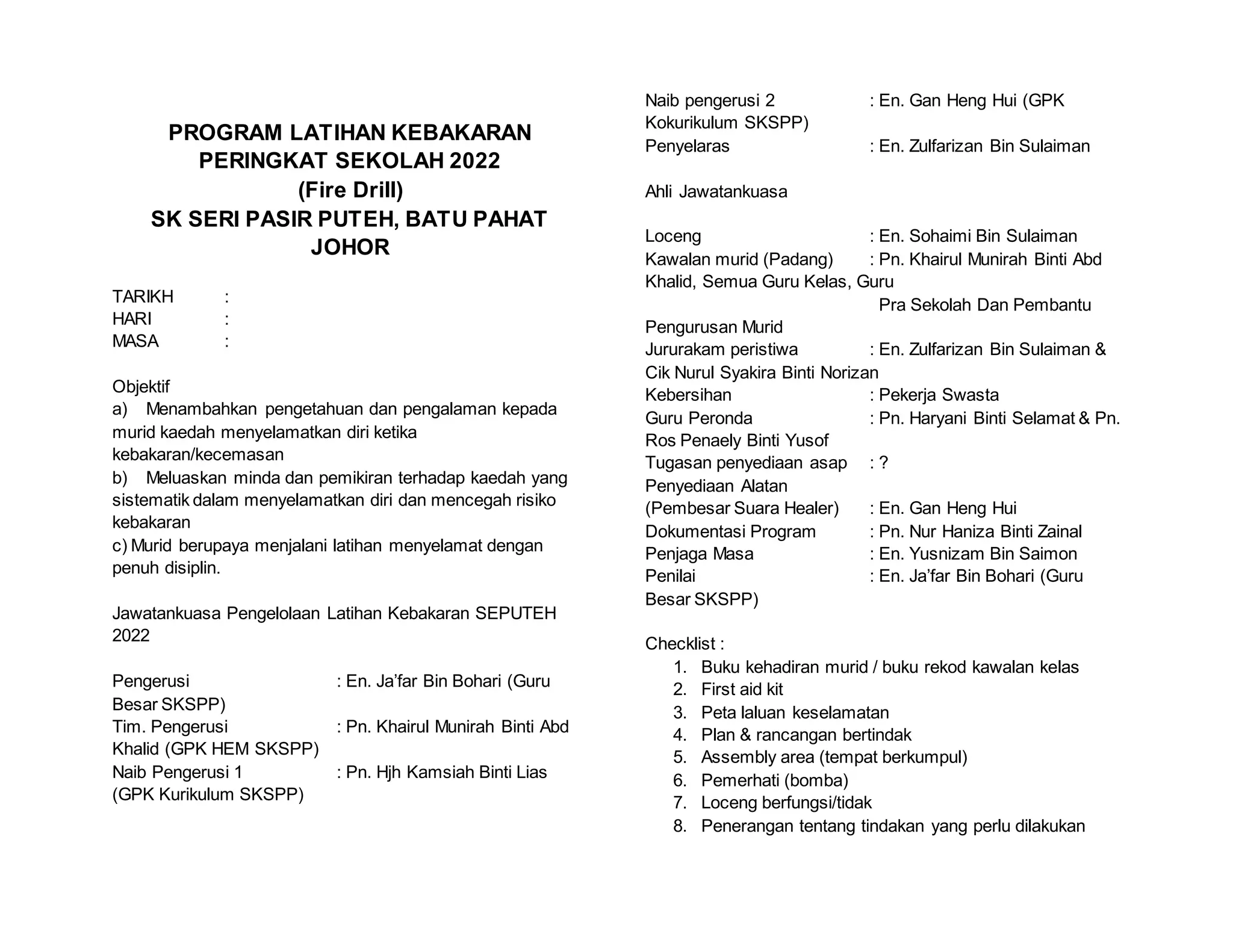 Latihan Kebakaran SEPUTEH 2022.docx