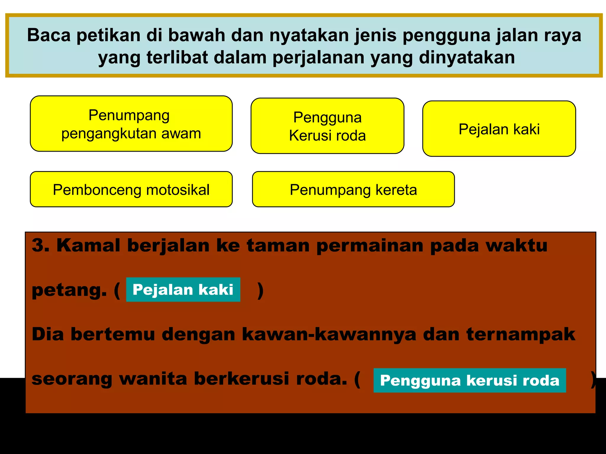 Latihan keselamatan jalan raya | PPTX