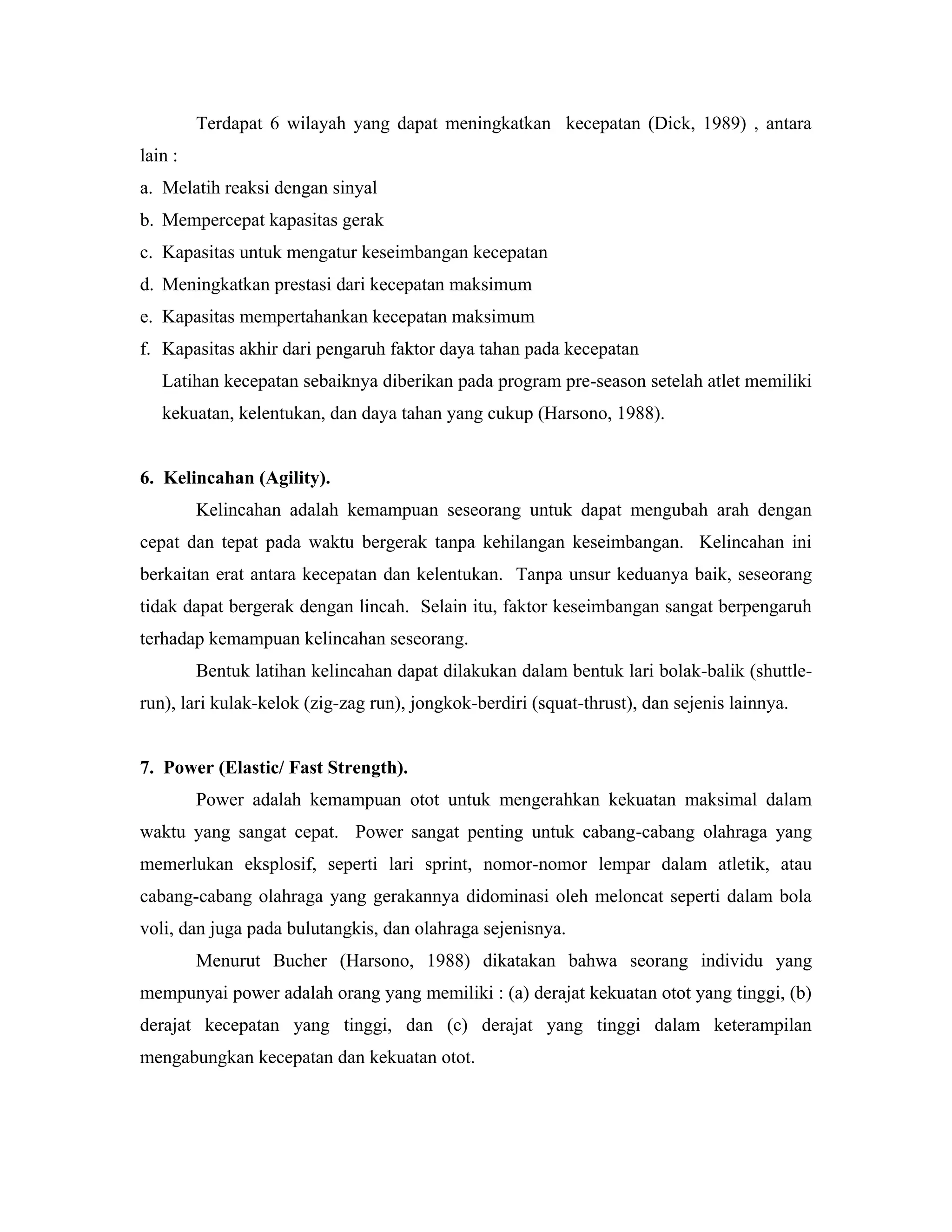 Latihan kondisi fisik | PDF