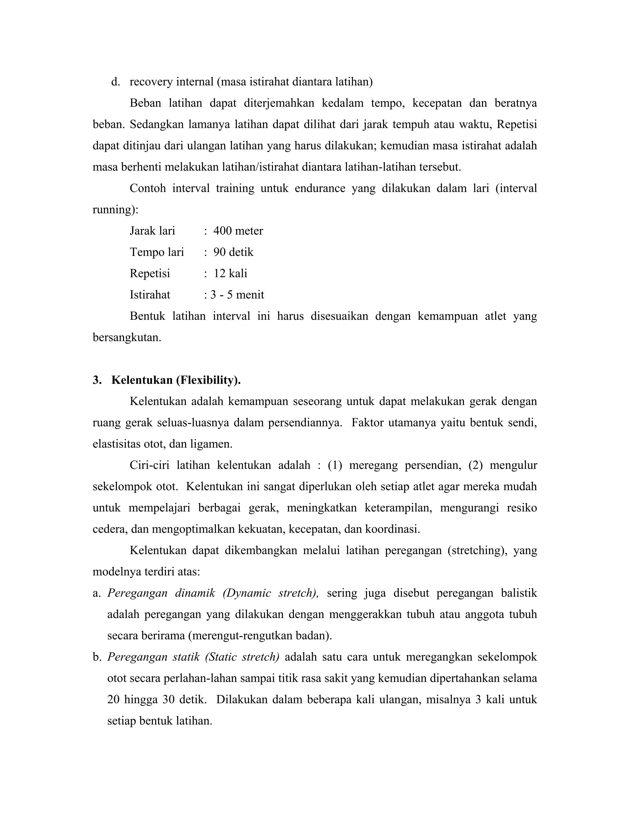 Latihan kondisi fisik | PDF