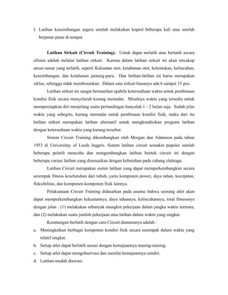 Latihan kondisi fisik | PDF