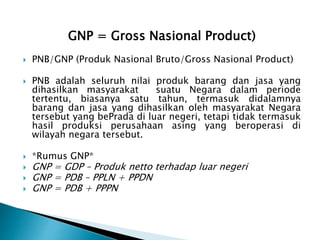 Latihan makro ekonomi .. GNP = Gross Nasional Product | PPTX