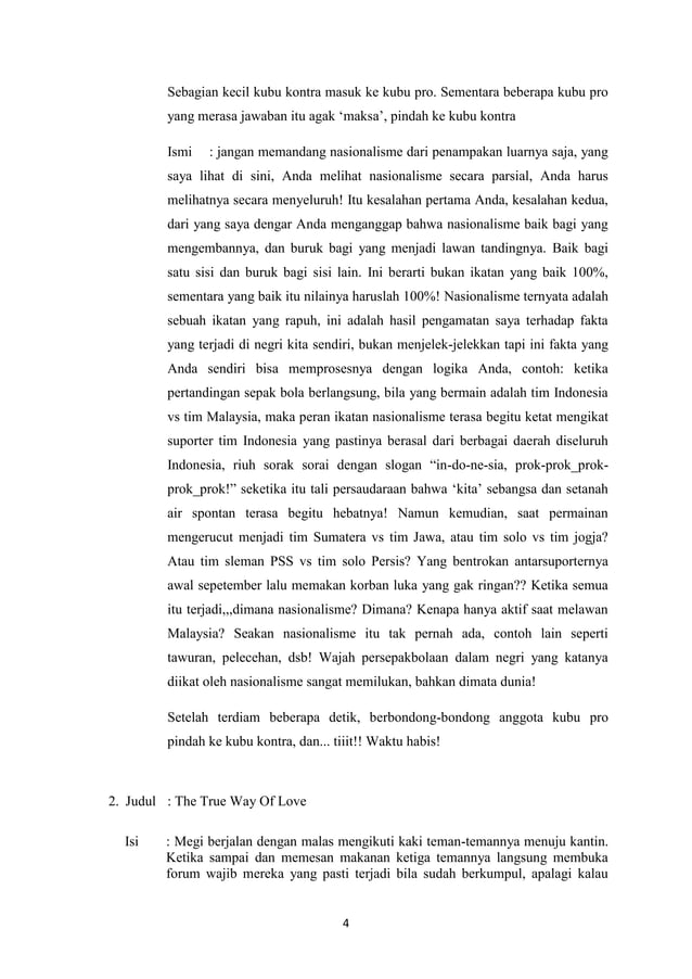 Latihan menulis cerpen | DOCX