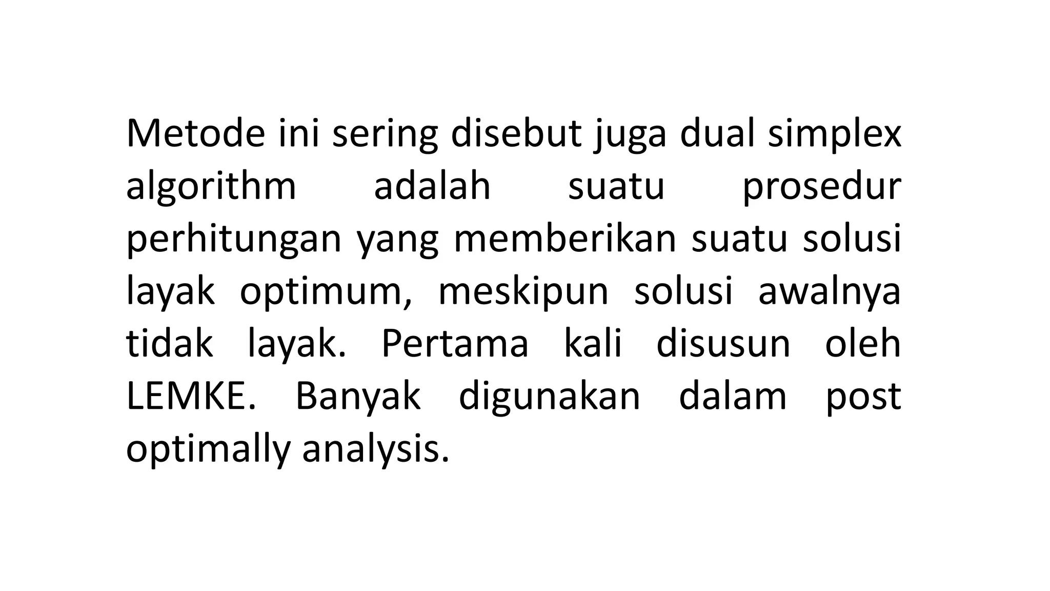 Latihan minimasi simpleks dual | PPTX