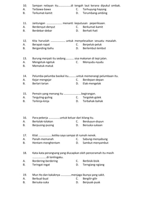 Latihan modul kata ganda jenis kata kerja | DOC