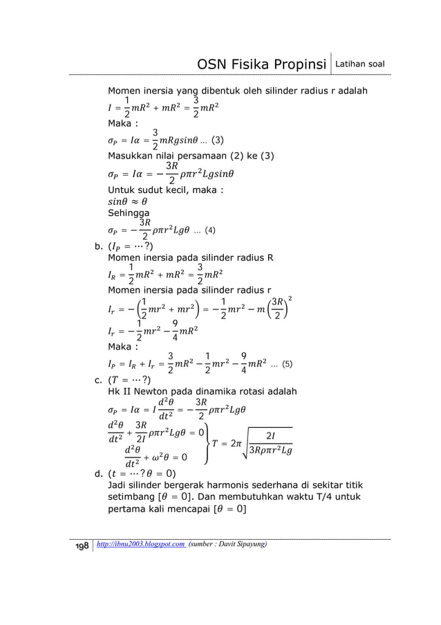 Latihan osp fisika soal 93 | PDF