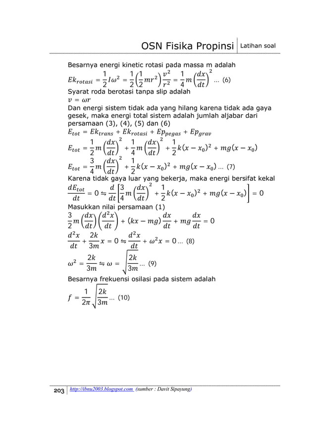 Latihan osp fisika soal 96 | PDF