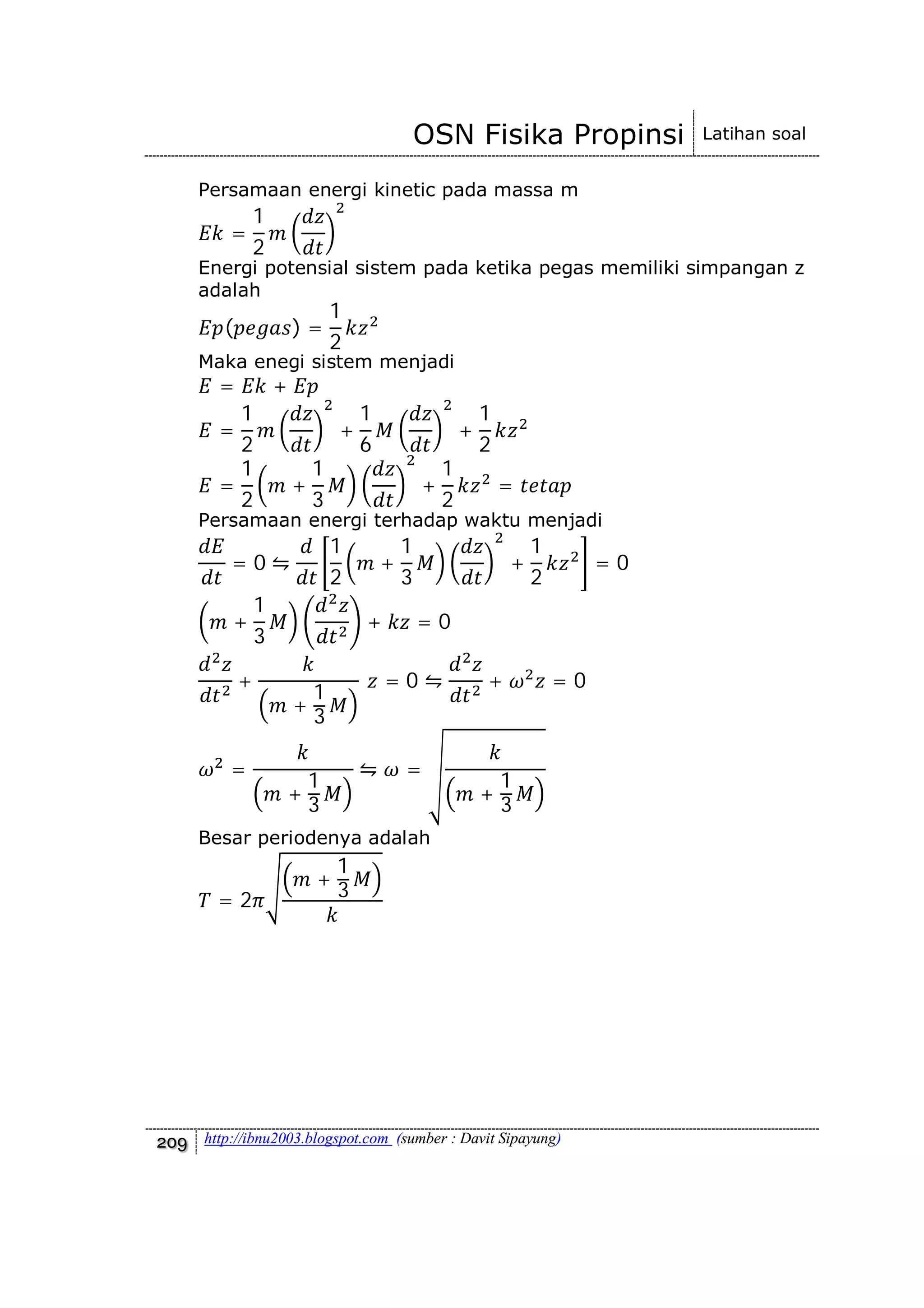 Latihan osp fisika soal 99 | PDF