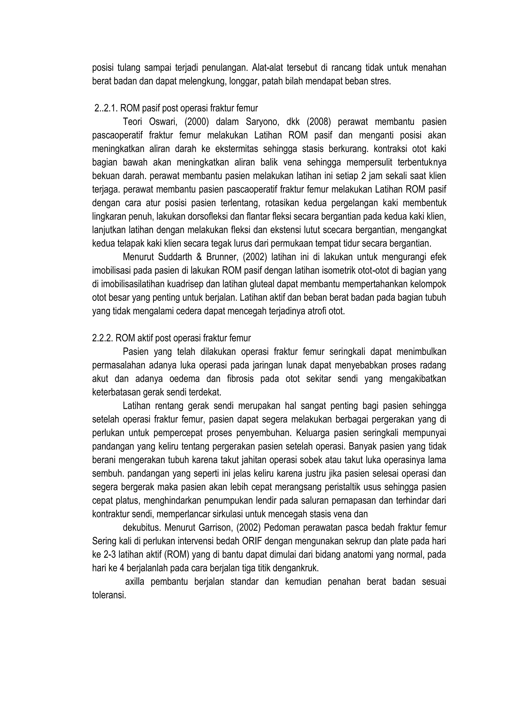 Latihan pasif anggota gerak atas sam | DOCX