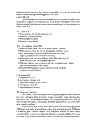 Latihan pasif anggota gerak atas sam | DOCX