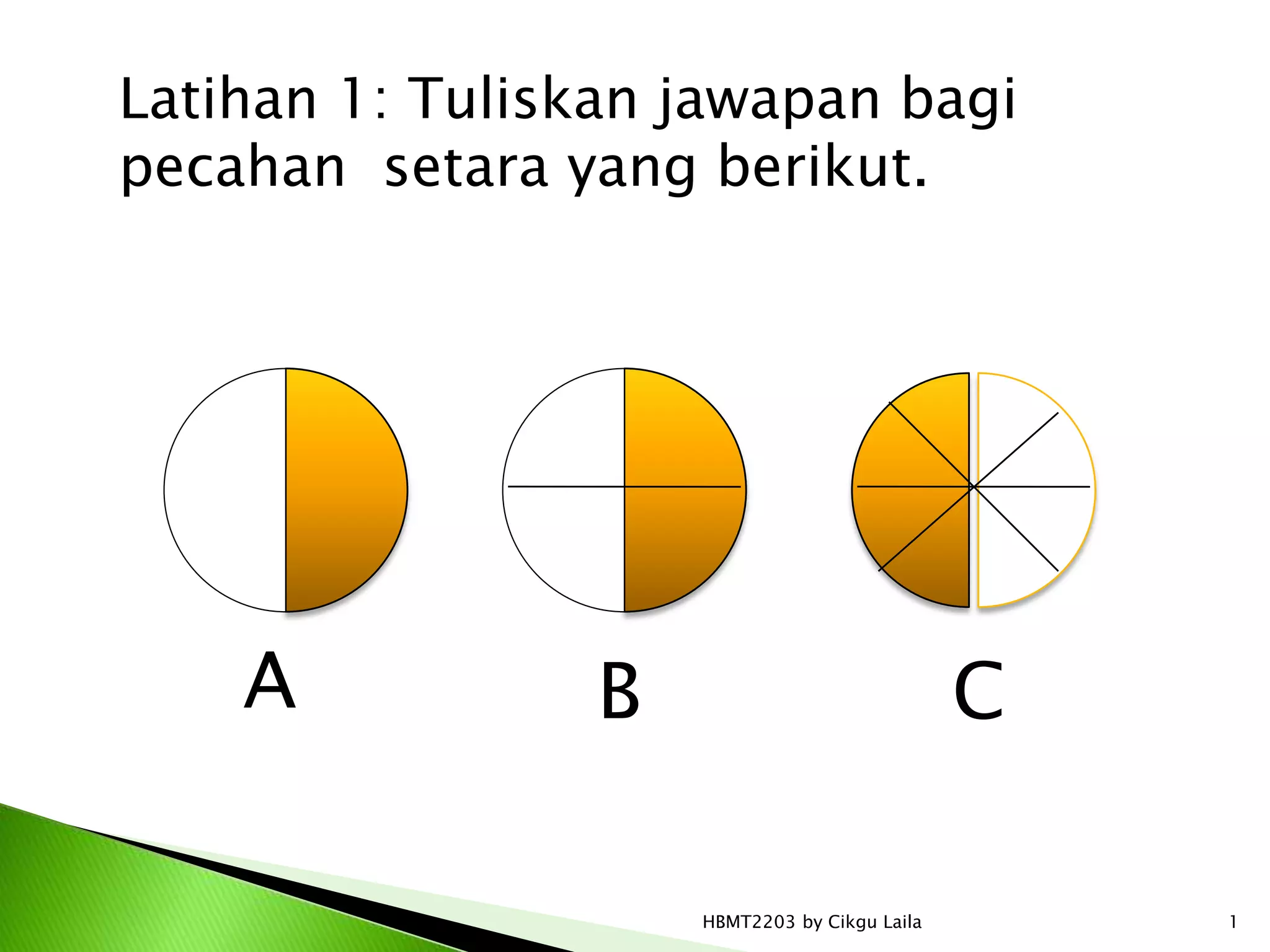 Latihan pecahan setara by cikgu laila | PPTX