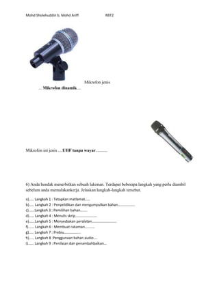 Latihan penggunaan bahan audio | PDF
