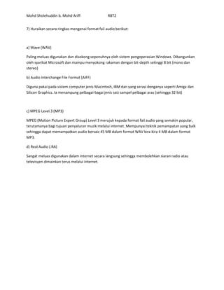 Latihan penggunaan bahan audio | PDF