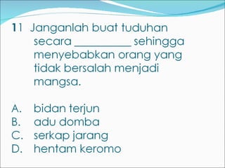 Latihan peribahasa | PPT