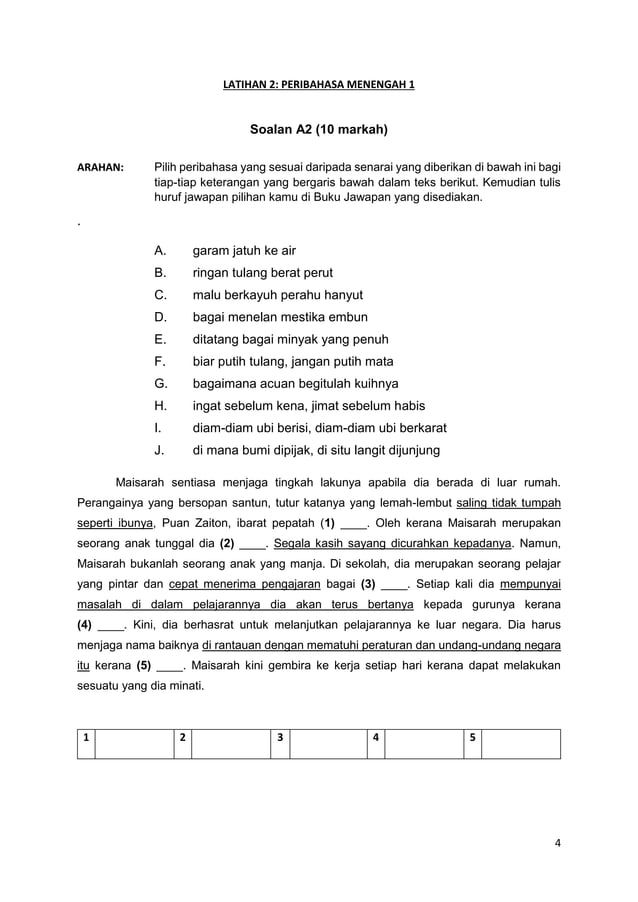Latihan Peribahasa Menengah 1.docx