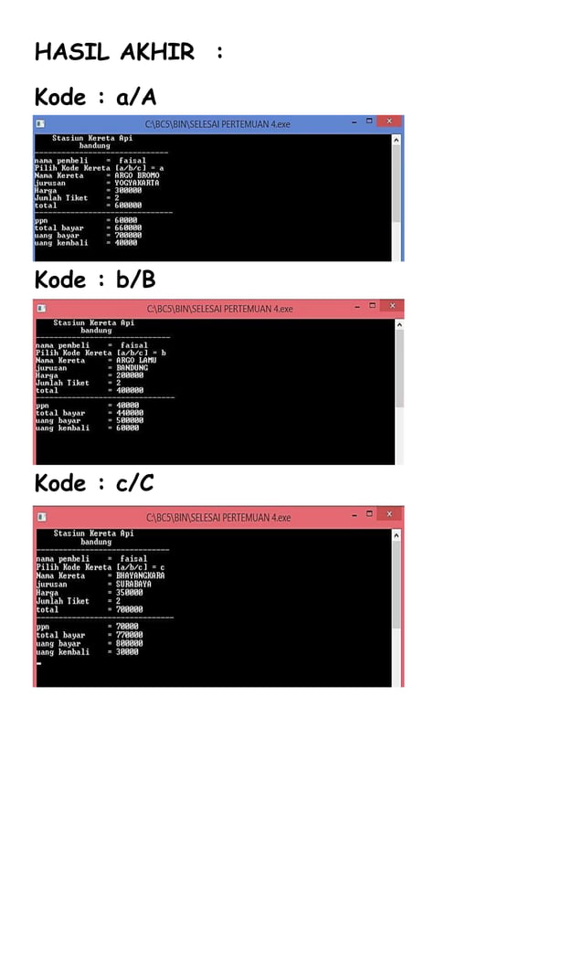 soal program borland c++ (stasiun kereta api) | PDF